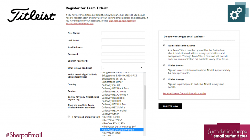 Email Personalization: Craft forms with purpose | MarketingSherpa Blog