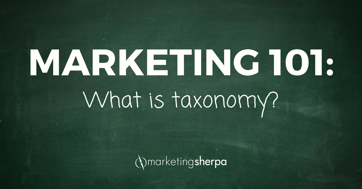 Marketing 101: What is taxonomy? | MarketingSherpa Blog