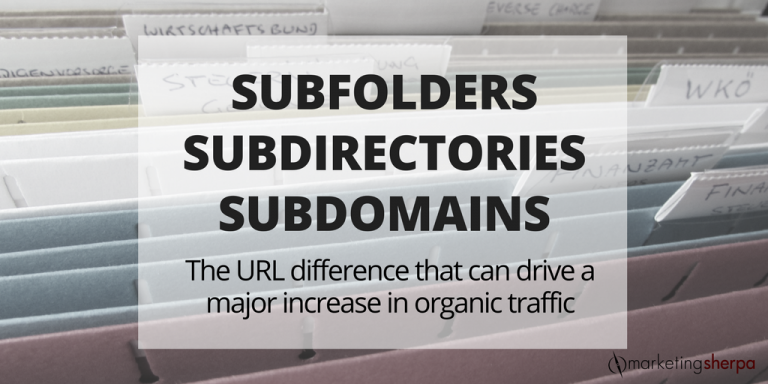 Subfolders, Subdirectories and Subdomains: The URL difference that can ...